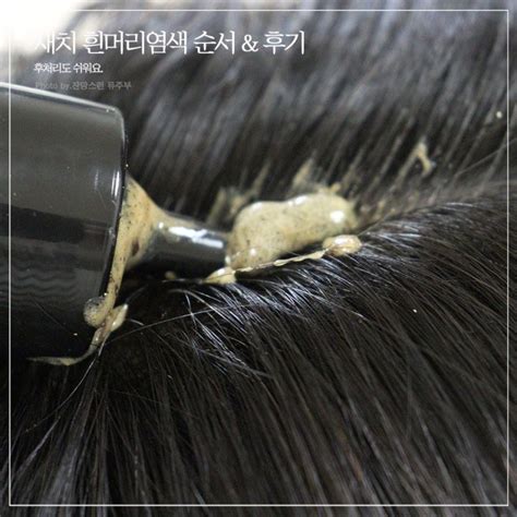 후처리도 쉬운 새치 흰머리염색 순서 And 후기 네이버 블로그