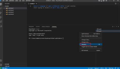 Use The Releative Path Or The End Subfolder Name As The Terminal Label Or Title · Issue 150626