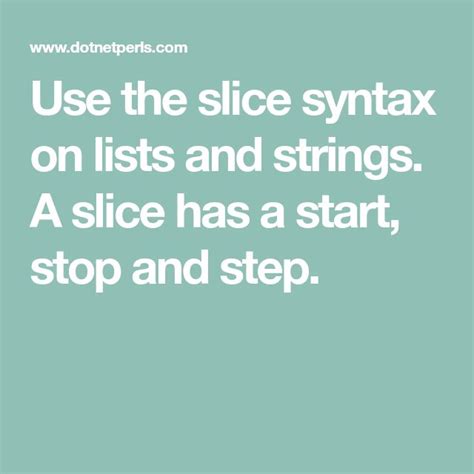 Python Slice Examples