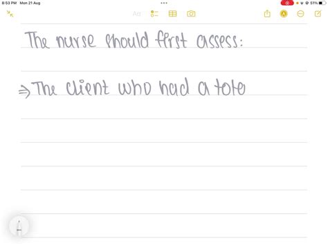 Solved Texts Corrected The Nurse Is Reviewing The Clients Assessment