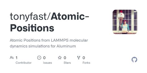 Github Tonyfastatomic Positions Atomic Positions From Lammps