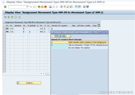 sap wm初阶之wm层面的移动类型可以配置成后续to单据自动产生 sap wm 采购订单161退货没有触发tr是什么原因 csdn博客