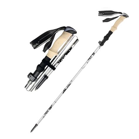 알루미늄 야외 하이킹 충격 방지 워킹 스틱 텔레스코픽 트레킹 등반 폴 초경량 워킹 지팡이 110cm Aliexpress
