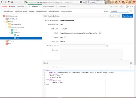 Restful Data Services Put Resource Handler Oracle Forums