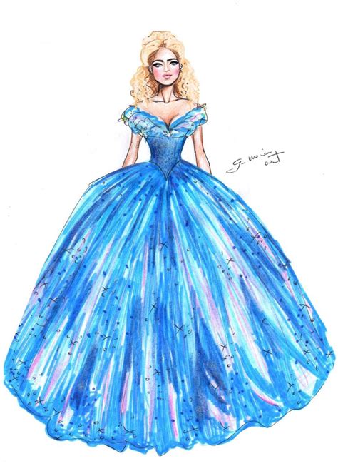 Cinderella Ball Gown Dress Sketches Dress Drawing Princess Dress