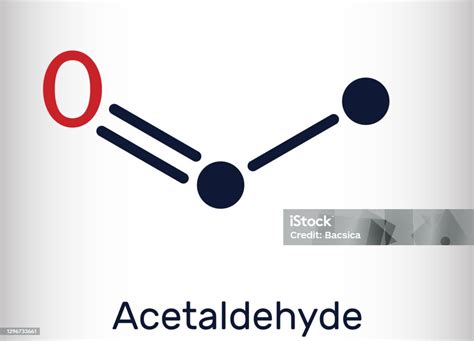 아세트알데히드 에탄 Ch3cho 분자 그것은 케톤 아세트산 향수 염료 약물 향료제의 제조에 사용된다 골격 화학 포뮬러 0명에