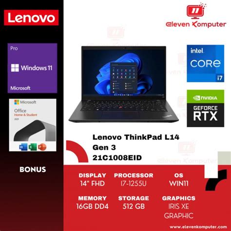 Nb Lenovo Thinkpad L Gen I U Black C Eid
