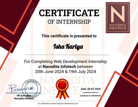 Isha Kariya On Linkedin Webdevelopment Internship Newlearnings Opportunities