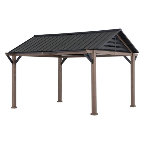 Sunjoy Kent Hardtop 8 X 5 Ft Grill Gazebo Brickseek
