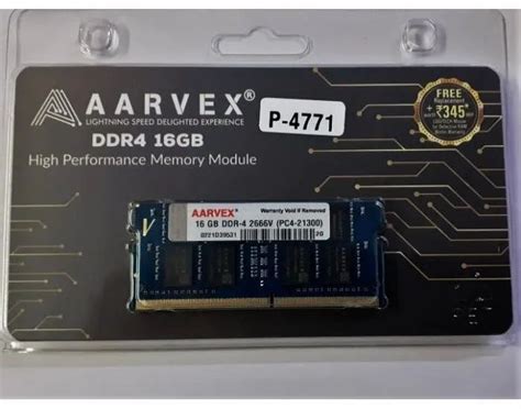 Aarvex Laptop Ram 16gb Ddr4 2666 Mhz At Rs 209200 Brijlalpura