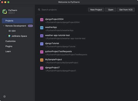 Run Pycharm For The First Time Pycharm Documentation