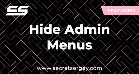Opencart Hide Admin Menus 4x