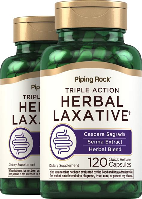 Herbal Laxative 120 Quick Release Capsules 2 Bottles
