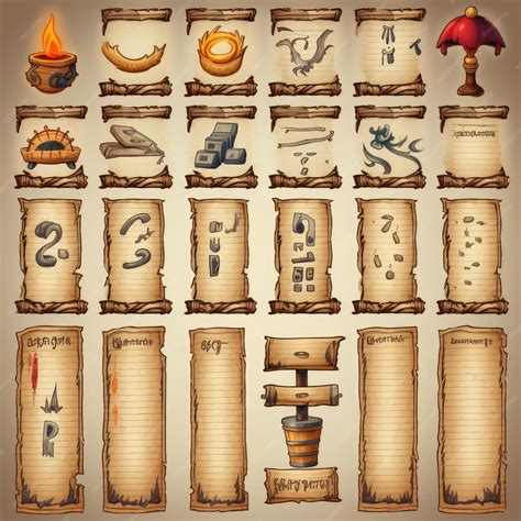 Premium Ai Image Antique Papyrus Scroll Game Ai Generated Letter