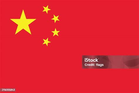 중국 국기 플래그 아이콘입니다 표준 색상 표준 크기 직사각형 플래그입니다 컴퓨터 일러스트레이션 디지털 일러스트레이션 벡터 일러스트 레이 션입니다 0명에 대한 스톡 벡터 아트