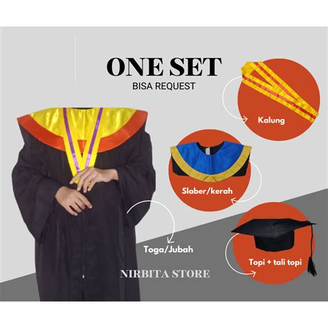 Jual Toga One Set Toga Wisuda Paket Toga Wisuda Paket Lengkap Toga Wisuda Toga Wisuda