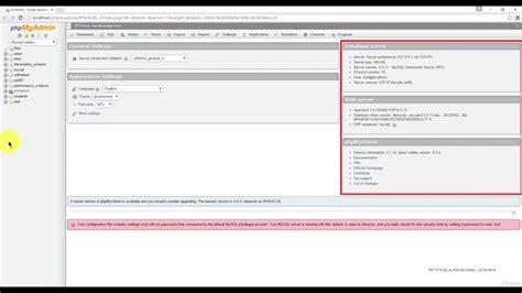 3 Phpmyadmin Interface Overview Youtube