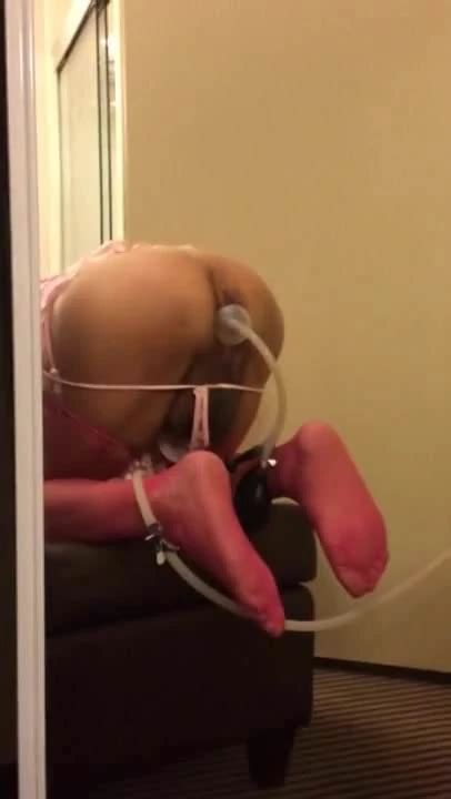 Double Balloon Bardex Enema Nozzle Stretching My Boi Pussy Gay Man