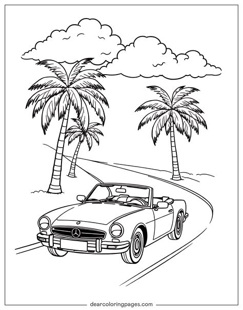 자동차 색칠공부 39개의 무료 인쇄 가능한 생성 디자인