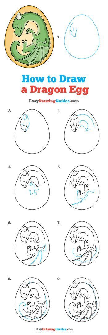 How To Draw A Dragon Egg Drawing Tutorial Drawing Tutorial Easy