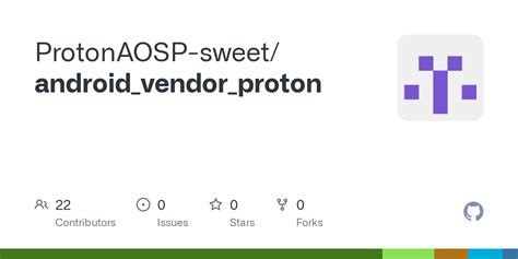 GitHub ProtonAOSP Sweet Android Vendor Proton