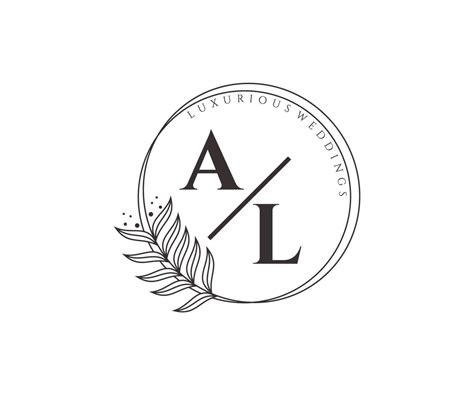 Al Initials Letter Wedding Monogram Logos Template Hand Drawn Modern Minimalistic And Floral Al Initials Letter Wedding Monogram Logos Template Hand Drawn Modern Minimalistic And Floral