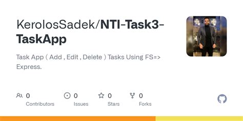 Github Kerolossadeknti Task3 Taskapp Task App Add Edit Delete