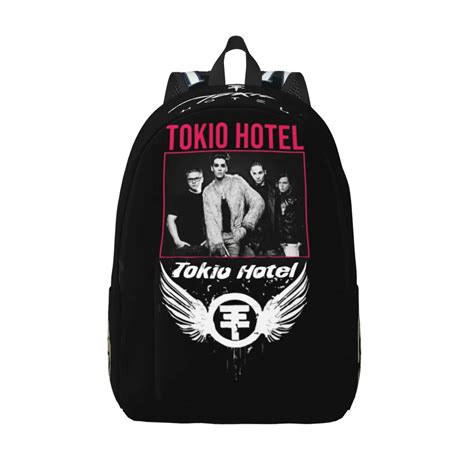 Tokio Hotel Logo Teenage Backpack Outdoor Student Work Music Band