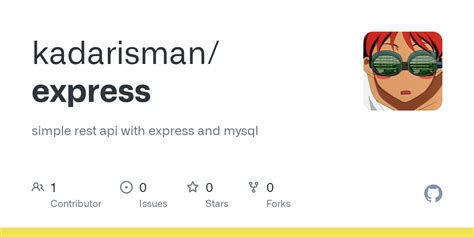 GitHub Kadarisman Express Simple Rest Api With Express And Mysql