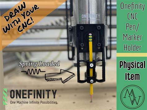 Onefinity Cnc Pen Pencil Or Marker Holder Turn Your Cnc Into A Huge