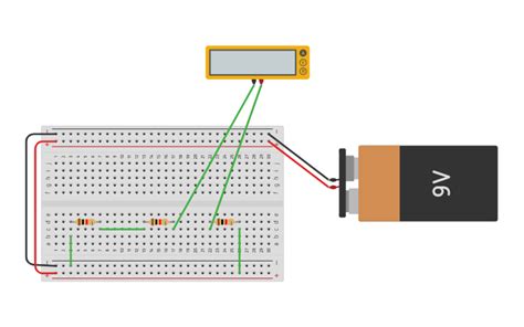 Circuit Design Practice 1 Series Circuit Tinkercad