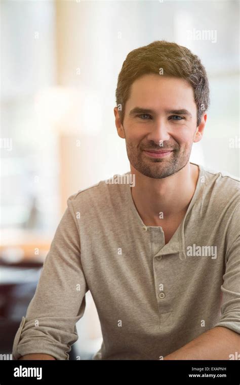 Man Smiling Portrait Stock Photo Alamy