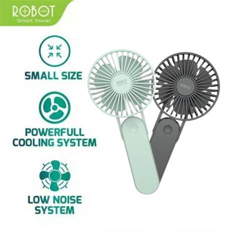 Robot Rt Bf11 Foldable Usb Mini Fan And Powerbank 2000mah Lazada Indonesia