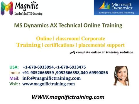 Ppt Microsoft Dynamics Ax Training Courses Powerpoint Presentation