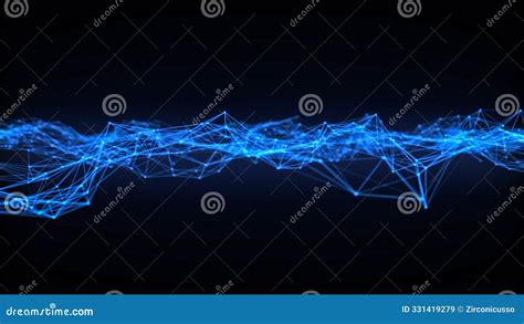 plexus structure formed to a human brain stock illustration