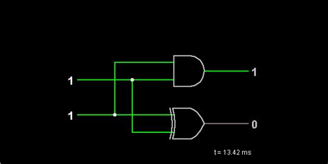 Half Adder Online Circuit Simulator