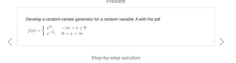 Solved Develop A Random Variate Generator For A Random