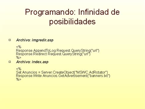 Introducción a la programación en ASP