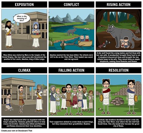 Romulus And Remus Plot Diagram Storyboard By Anna Warfield