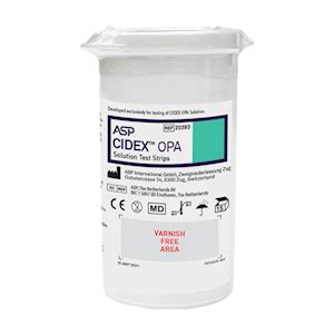 ASP CIDEX OPA SOLUTION TEST STRIPS BTL Livingstone IT