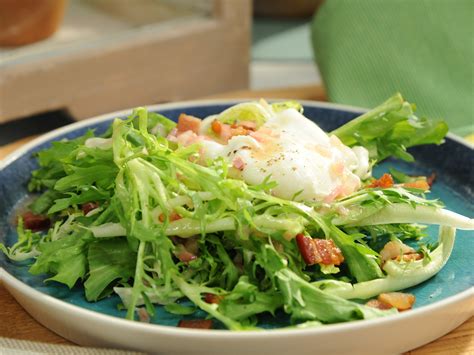 Frisee Salad With Egg And Bacon Recipe Chefs Resource Recipes