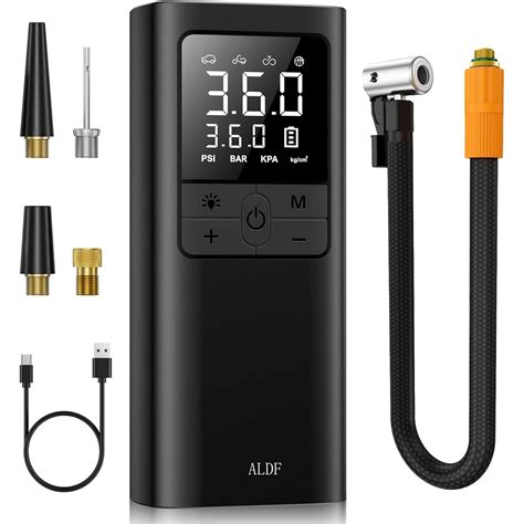 Aldf Tire Inflator Portable Air Compressor 150psi And 10000mah Cordless