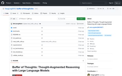 Buffer Of Thoughts使用入口地址 Ai模型最新工具和软件app下载