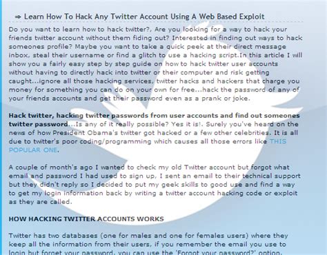 Art Of Twitter Account Hacking Now Or Never