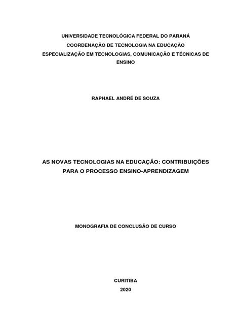 Ct Tcte Iii 2020 41 Pdf Tecnologia Da Informação E Comunicação Pedagogia