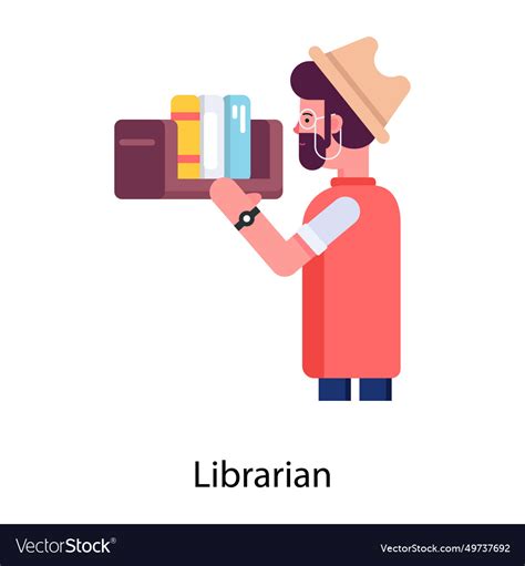 Librarian Royalty Free Vector Image Vectorstock