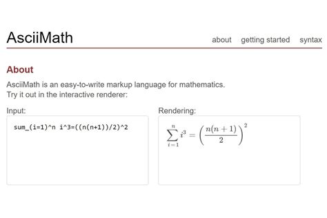 rendering math in html mathml mathml core and asciimath r csharp