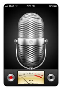 Using The Voice Memo App On An IPhone