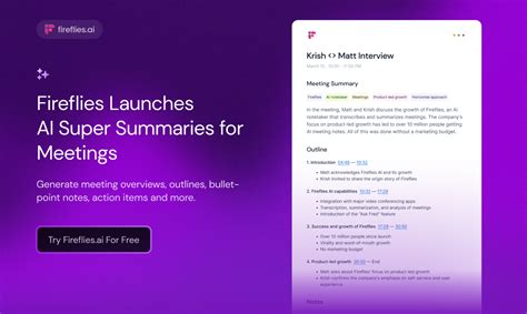 Firefliesai Launches Ai Super Summaries The Most Comprehensive