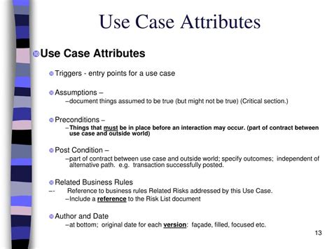 Ppt Use Case Actors Associations And Use Case Specifications